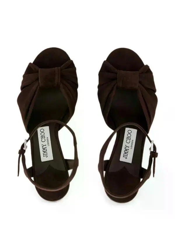 JIMMY CHOO Heloise Suede Platform Sandals