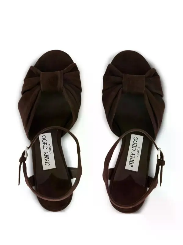 JIMMY CHOO Heloise Suede Platform Sandals