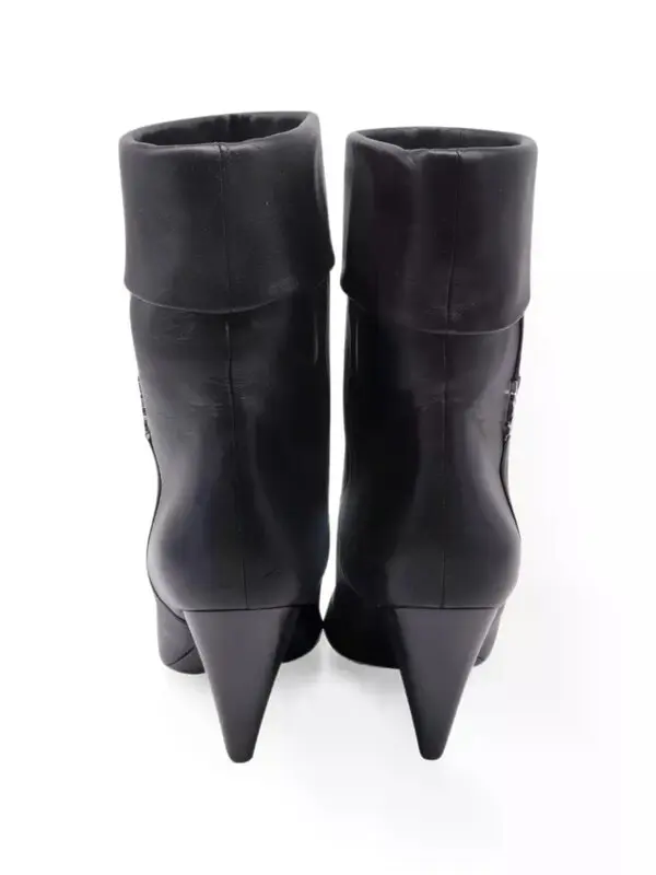 Saint Laurent 2020s Niki Wedge Ankle Boots