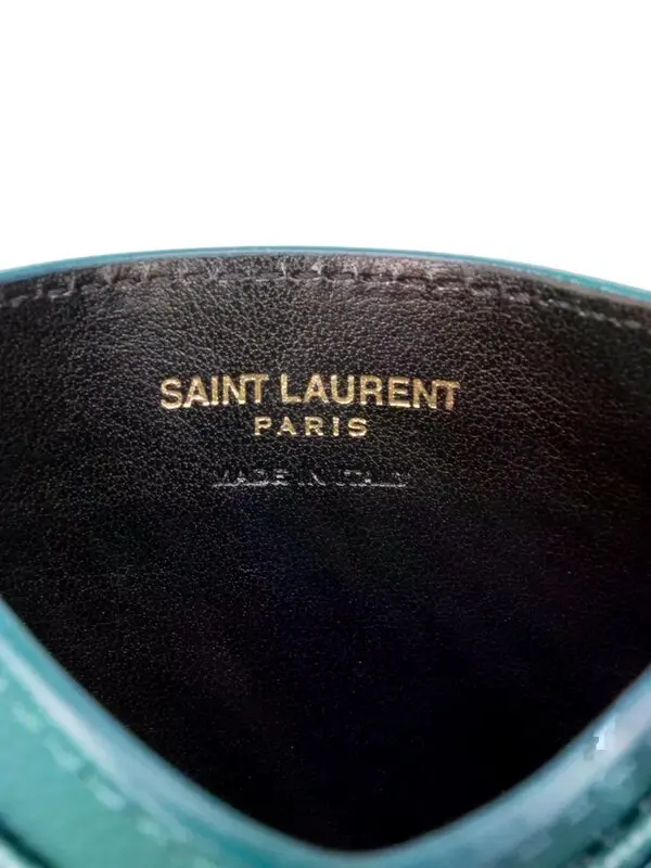 Saint Laurent 2023 Grain De Poudre Cassandre Card Holder