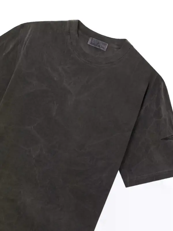 Stone Island Faded-effect Logo-patch T-shirt