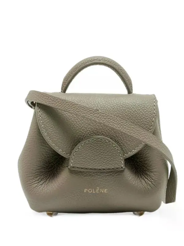 Polene Numéro Un Micro Leather Tote Bag - Neutrals