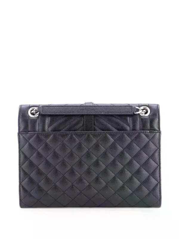 Saint Laurent Classic Monogram Envelope Satchel Mixed Matelasse Leather Medium Shoulder Bag
