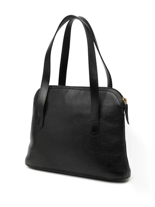 Dior 20th Century Leather Cd Logo Handbag - Black