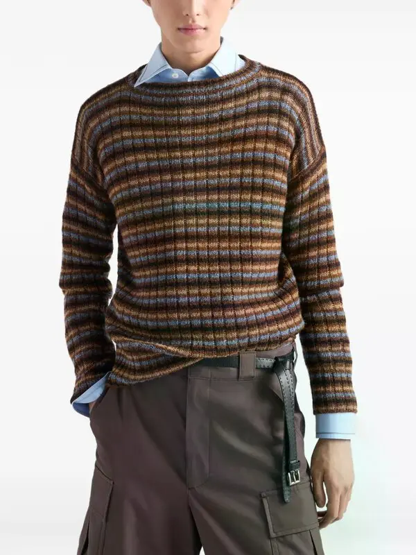 Prada Shetland Wool Boat Neck Sweater