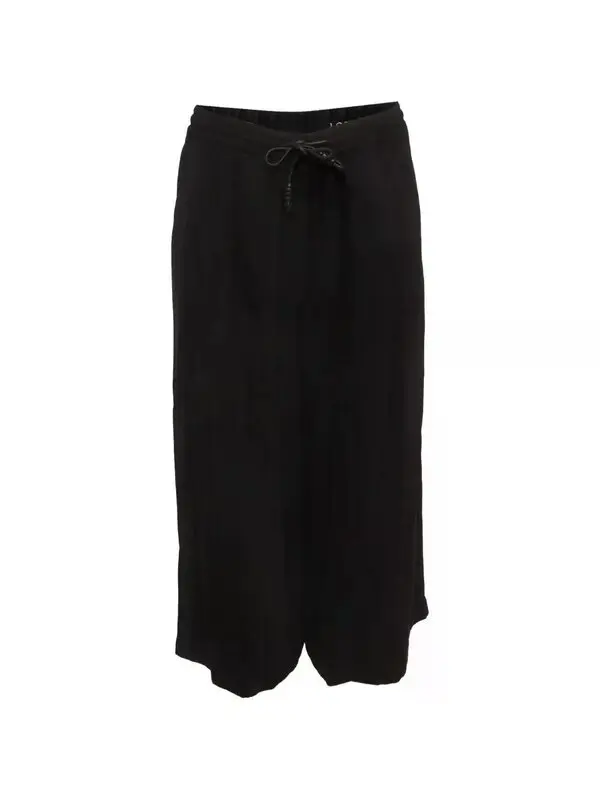 Loewe Drawstring Wide-leg Trousers - Black