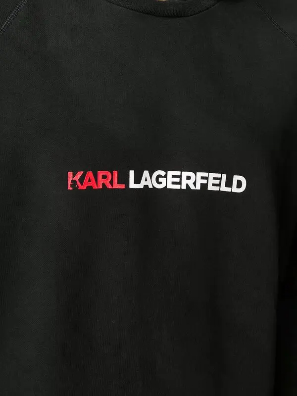 Karl Lagerfeld Logo Print Hoodie