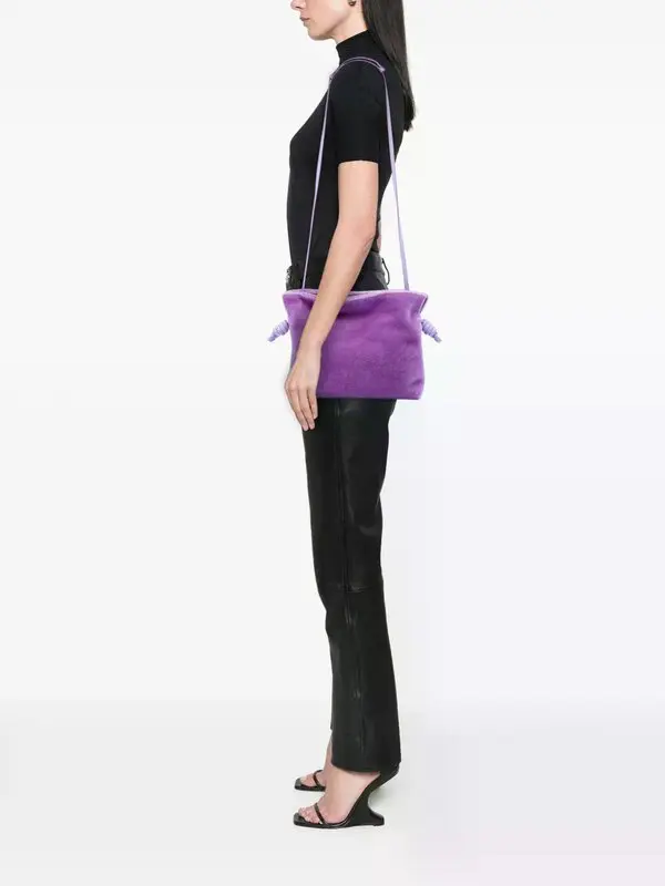 Loewe Flamenco Knot Clutch Crossbody Bag - Purple