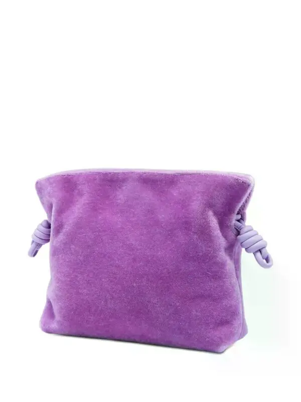 Loewe Flamenco Knot Clutch Crossbody Bag - Purple