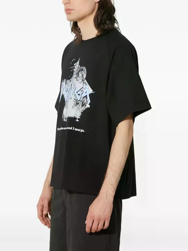 NANGA Graphic-print Raglan-sleeve T-shirt