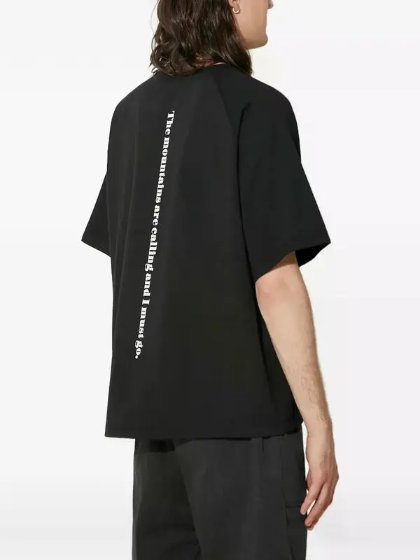 NANGA Graphic-print Raglan-sleeve T-shirt
