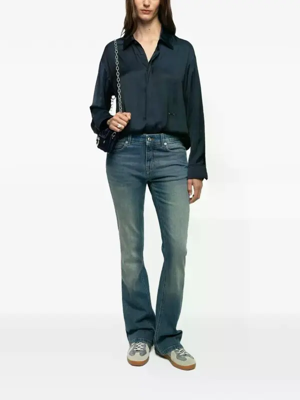Zadig&Voltaire Tyrica Satin Shirt - Blue
