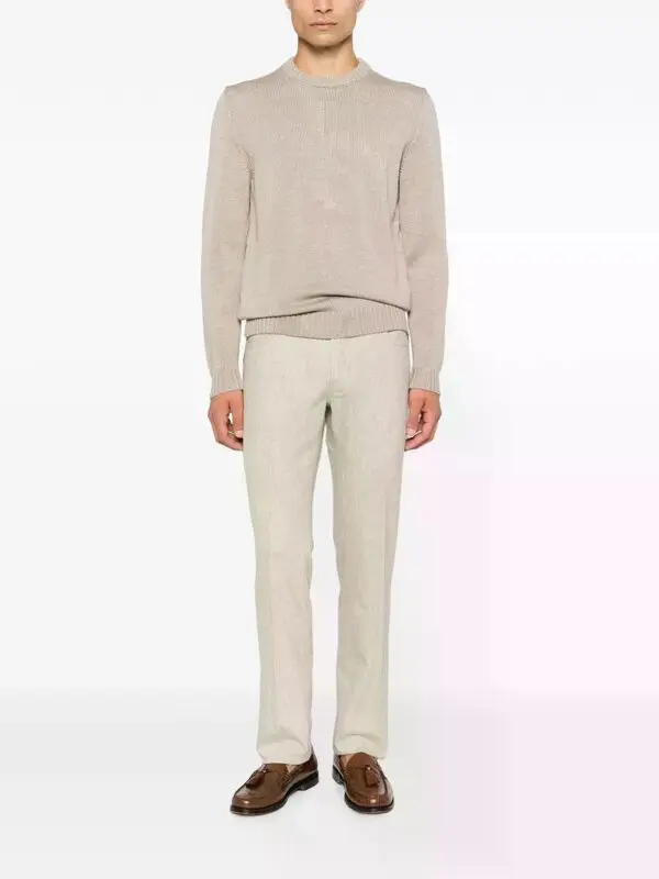 ZANONE Ribbed-knit Crew-neck Wool Jumper