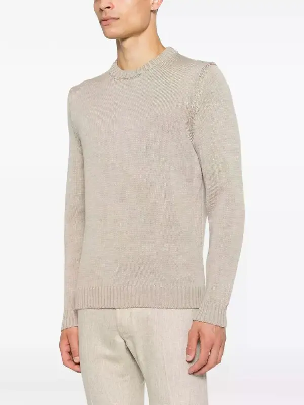 ZANONE Ribbed-knit Crew-neck Wool Jumper