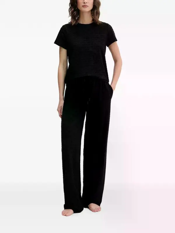 Dkny Logo-pattern Pajamas - Black