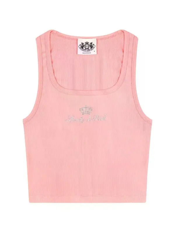 Juicy Couture X S&r Ribbed-knit Top - Pink