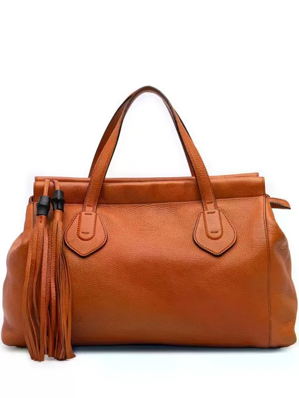 Gucci Leather Lady Tassel Top Handle Bag Handbag