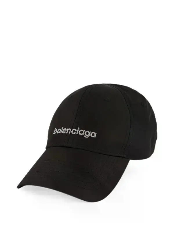 Balenciaga Techwear Logo-embroidered Baseball Cap - Black