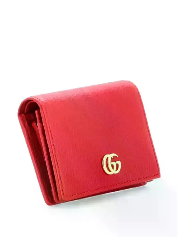 Gucci Gg Marmont Flap Case Leather Card Holder