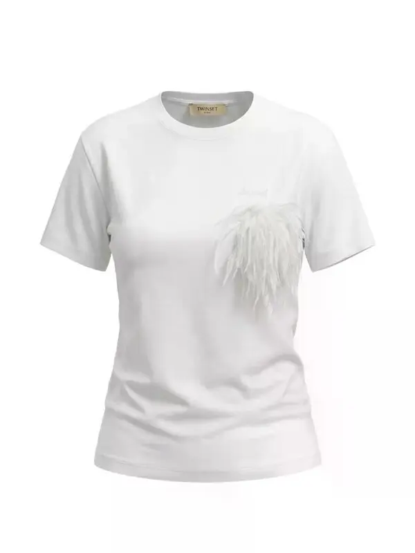 TWINSET Feather-embellished T-shirt