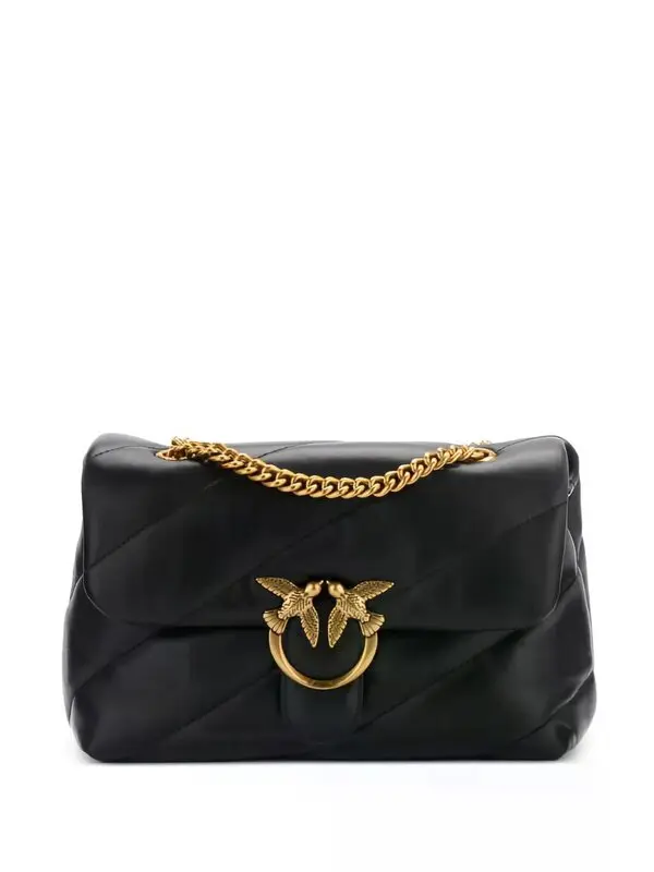 Pinko Love Puff Quilted Shoulder Bag - Black