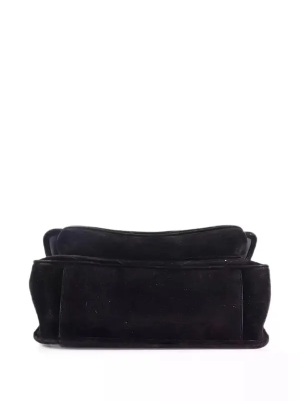 Saint Laurent Niki Chain Flap Bag Matelasse Chevron Suede Medium Shoulder Bag
