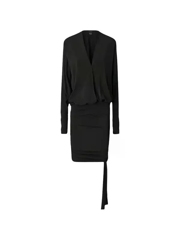 Pinko Ruched Draped-detail Mini Dress