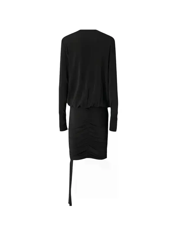 Pinko Ruched Draped-detail Mini Dress