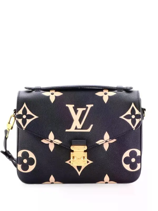 LOUIS VUITTON Pochette Metis Bicolor Monogram Empreinte Giant Crossbody Bag