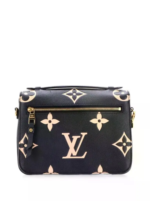 LOUIS VUITTON Pochette Metis Bicolor Monogram Empreinte Giant Crossbody Bag