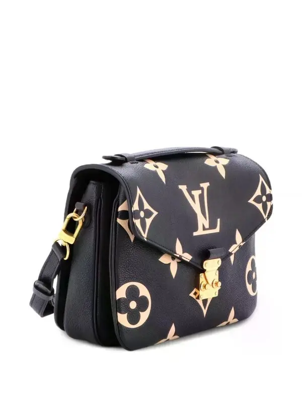 LOUIS VUITTON Monogram Empreinte Giant Pochette Metis - Black