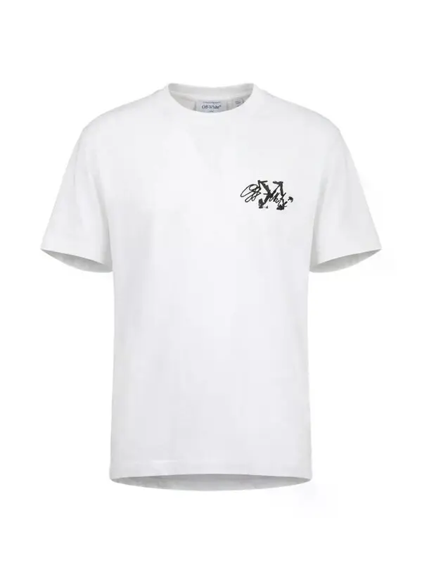 Off-White Stroke 2 Arrow Skate Crew-neck T-shirt - White
