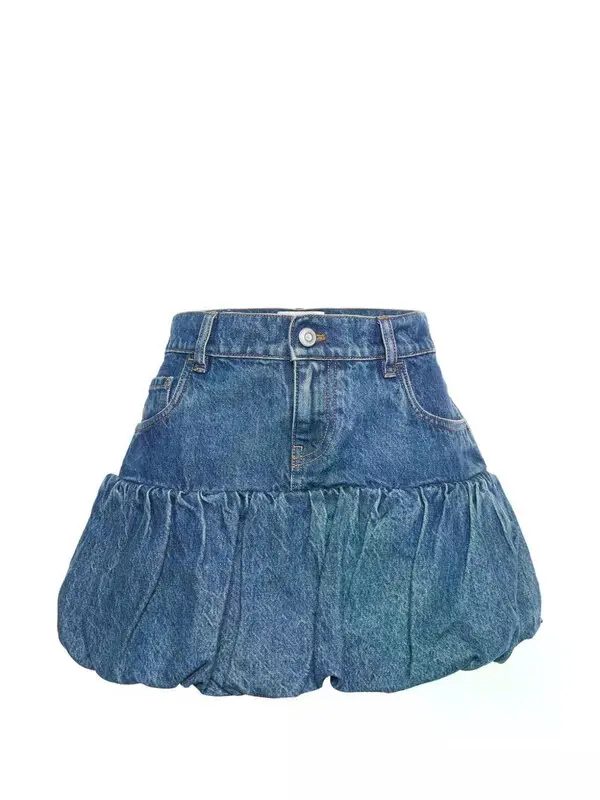 Coperni Bubble-hem Denim Skirt