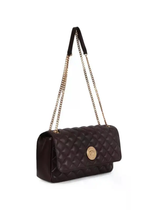 Versace Quilted Leather Shoulder Bag