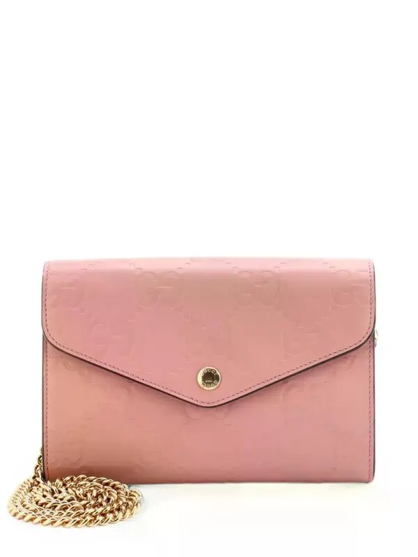 Gucci Envelope Wallet On Chain Guccissima Leather Shoulder Bag