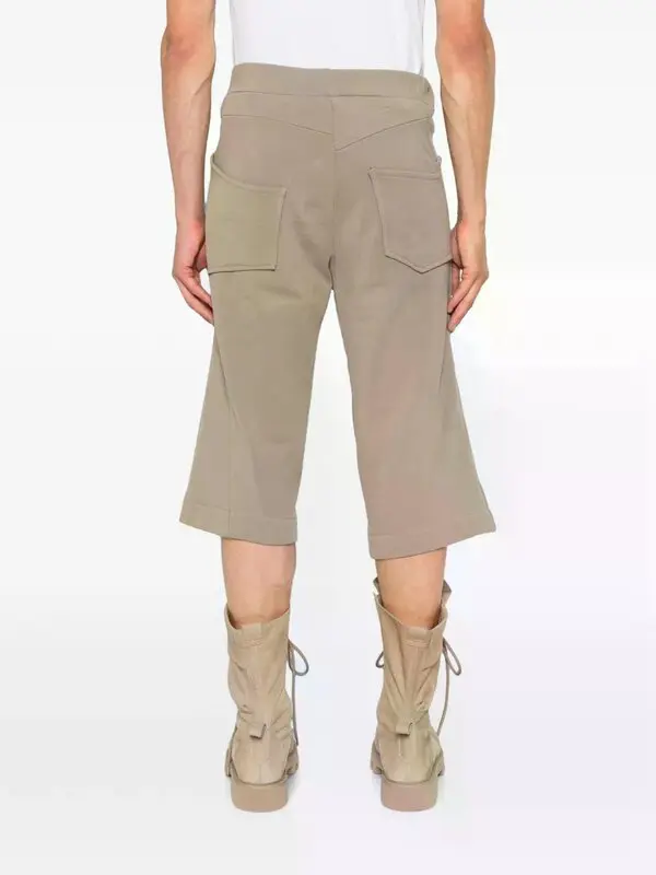 LEON EMANUEL BLANCK Taupe Jersey Cropped Trousers