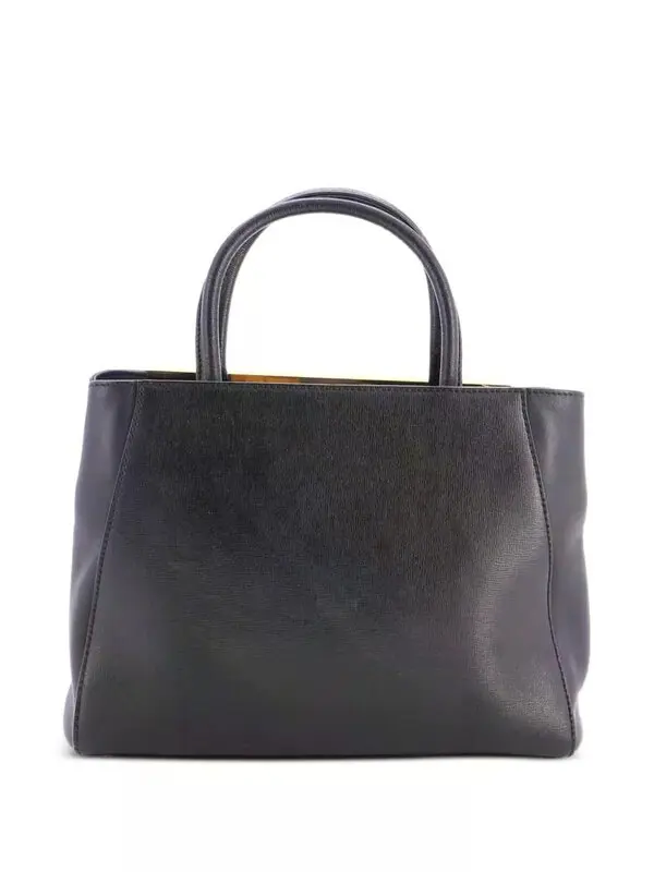 Fendi 2jours Leather Petite Satchel - Black