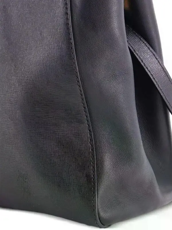 Fendi 2jours Leather Petite Satchel - Black