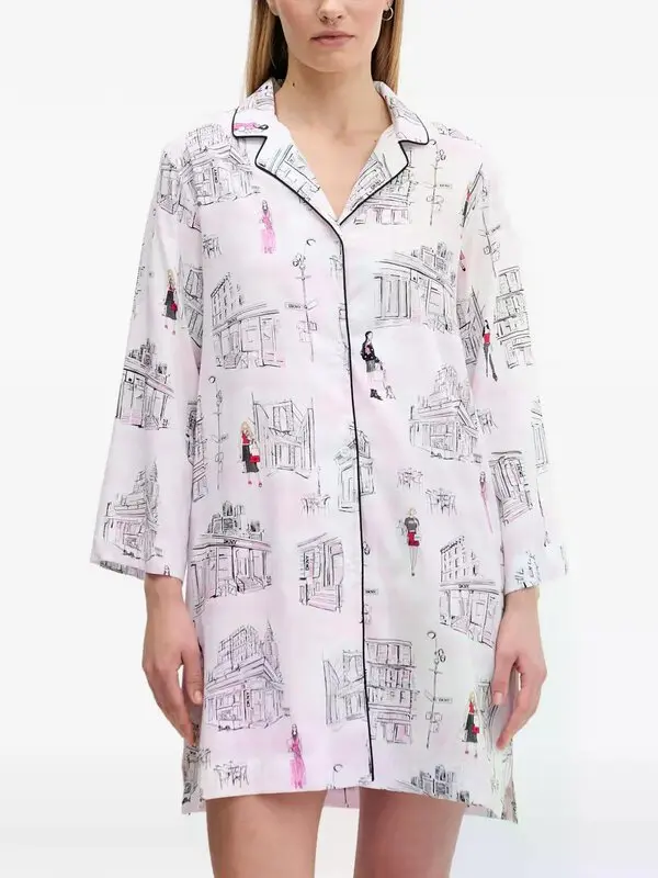 Dkny Illustration-print Nightshirt