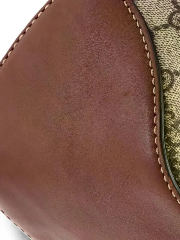 Gucci Chain Gg Coated Canvas Large Hobo Bag