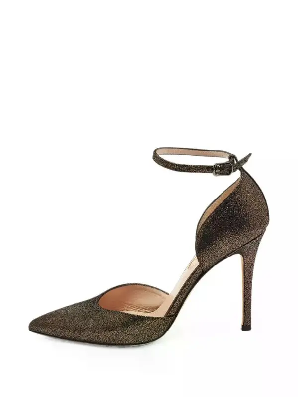 Sjp By Sarah Jessica Parker Black Suede D'orsay Ankle Strap Pumps