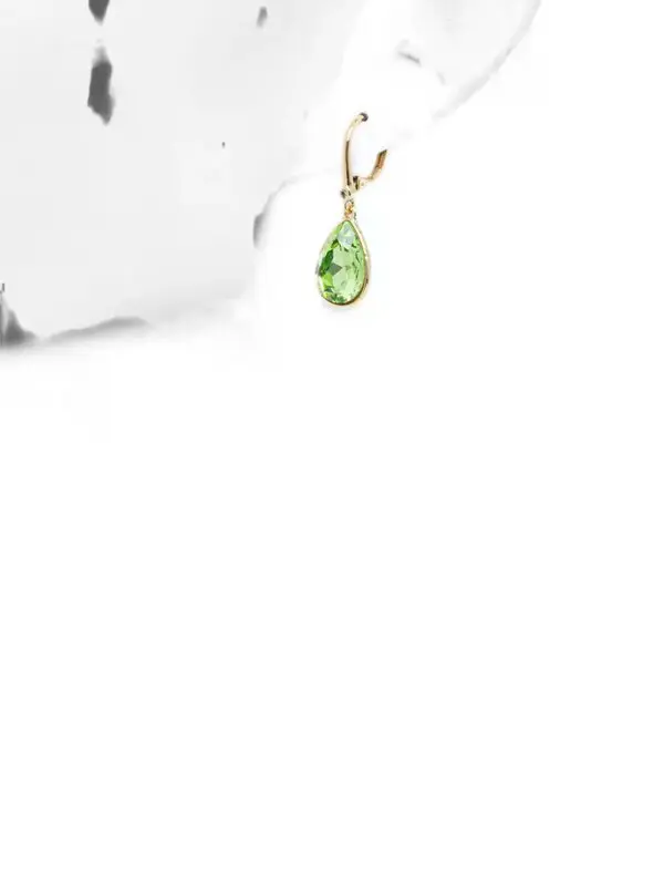 Dkny Carlie Pear-cut Crystal-embellished Earrings