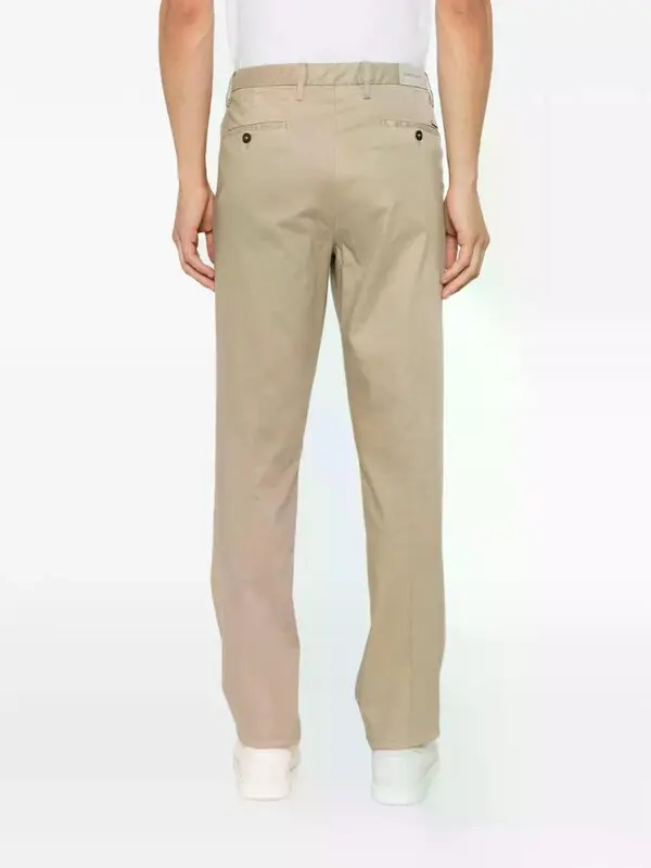 Corneliani Beige Pressed Crease Trousers