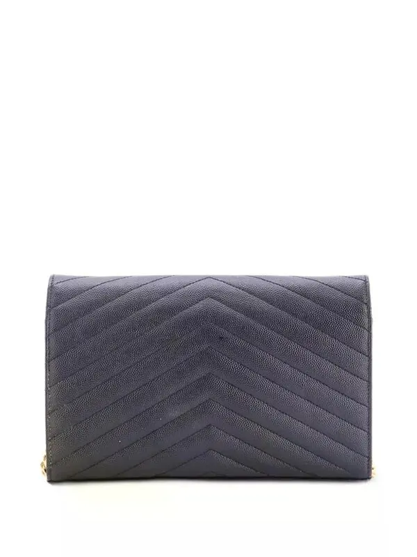 Saint Laurent Classic Monogram Wallet On Chain