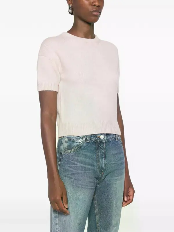 Khaite Golden Short-sleeve Sweater