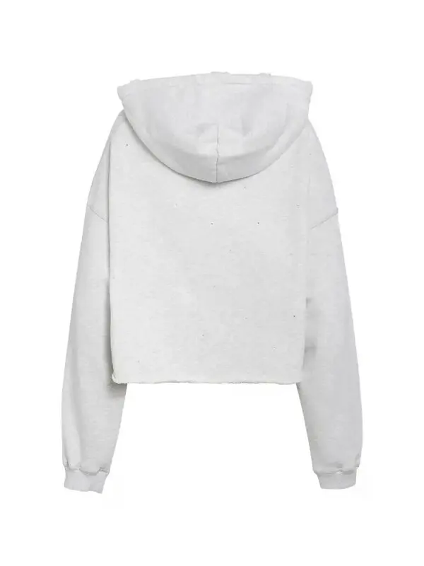 GOLDEN GOOSE Distressed Cropped Hoodie