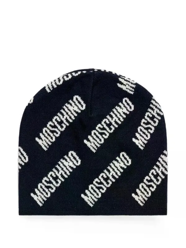 Moschino Logo-intarsia Beanie Hat