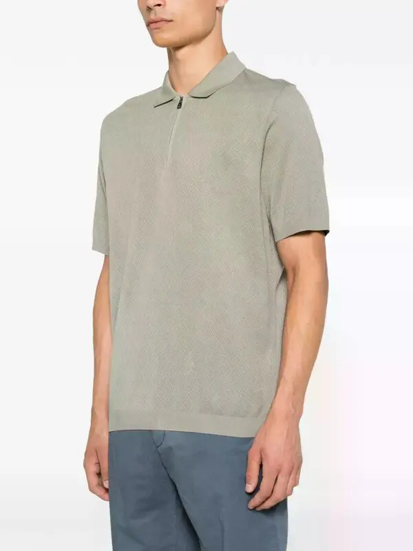 Corneliani Zip-neck Polo Shirt