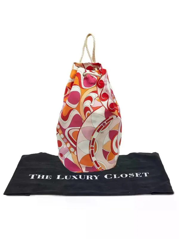 Emilio Pucci Printed Drawstring Backpack