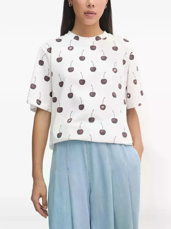 Stine Goya Cherry-print T-shirt - White